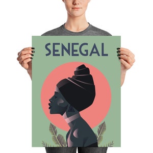 Senegal Travel Poster Africatravel Poster Sizes: (inches) 8x10 12x16 ...