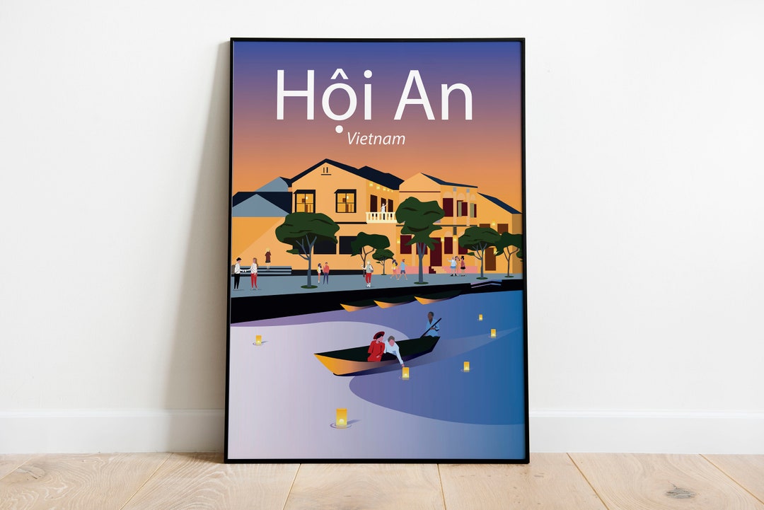 Hoi an Vietnam Poster Travel Poster Sizes 16x30 Inches Inches Wall Art ...