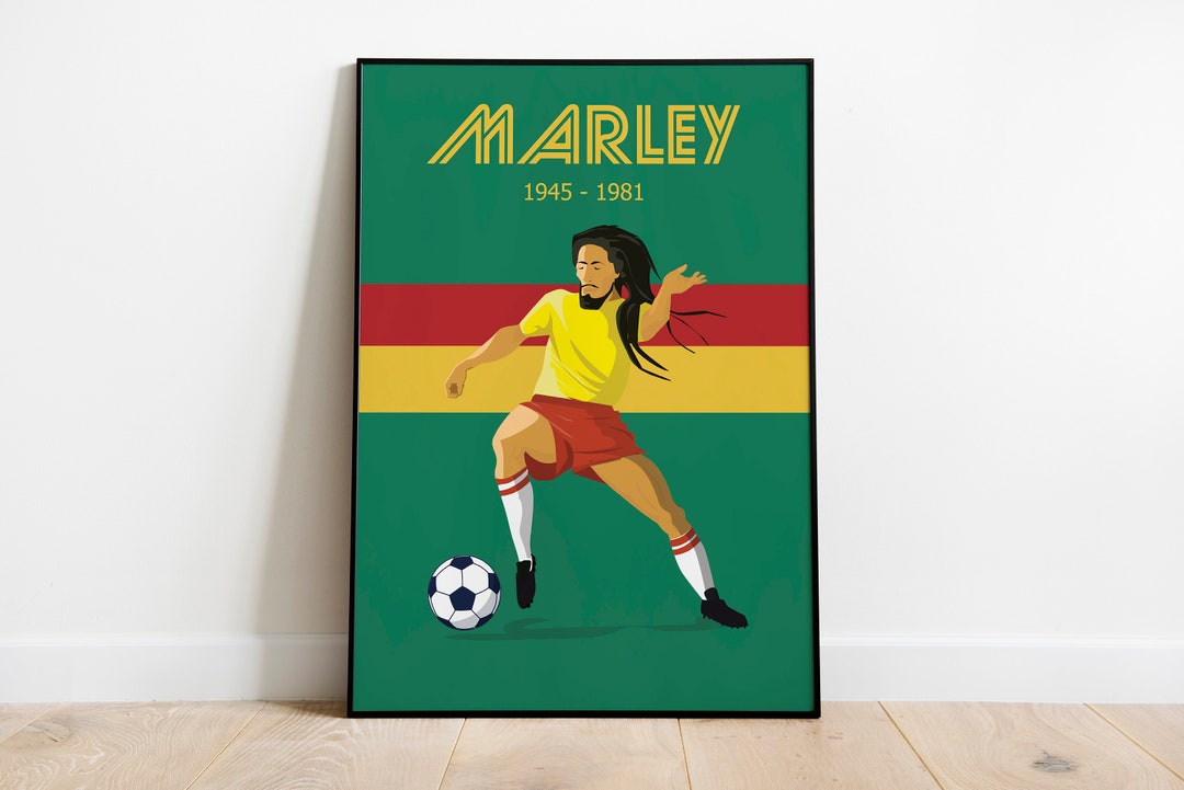 Bob Marley Wall Art Poster Reggae Music Print, Music Poster, Poster ...