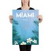 Miami Florida Travel Poster Wall Art Poster Home & Living - Etsy