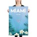 Miami Florida Travel Poster Wall Art Poster Home & Living - Etsy