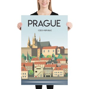 Prague Czech Republic Travel Poster, Print, Vintage Travel Poster ...