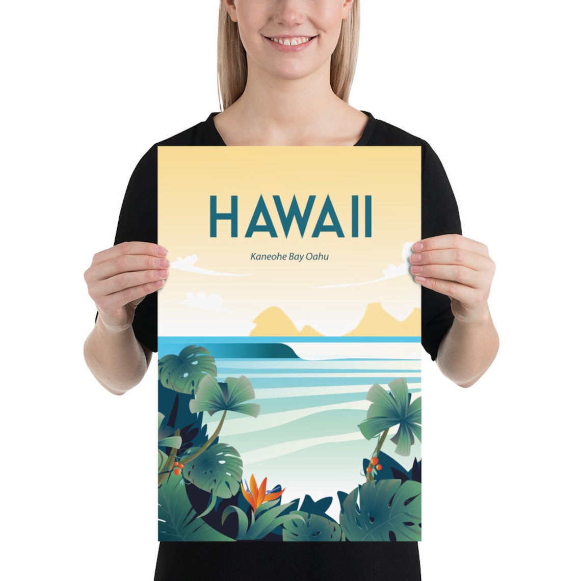 Hawaii Poster, Hawaii Wall Art, Hawaii Print, Hawaii Art, Poster ...