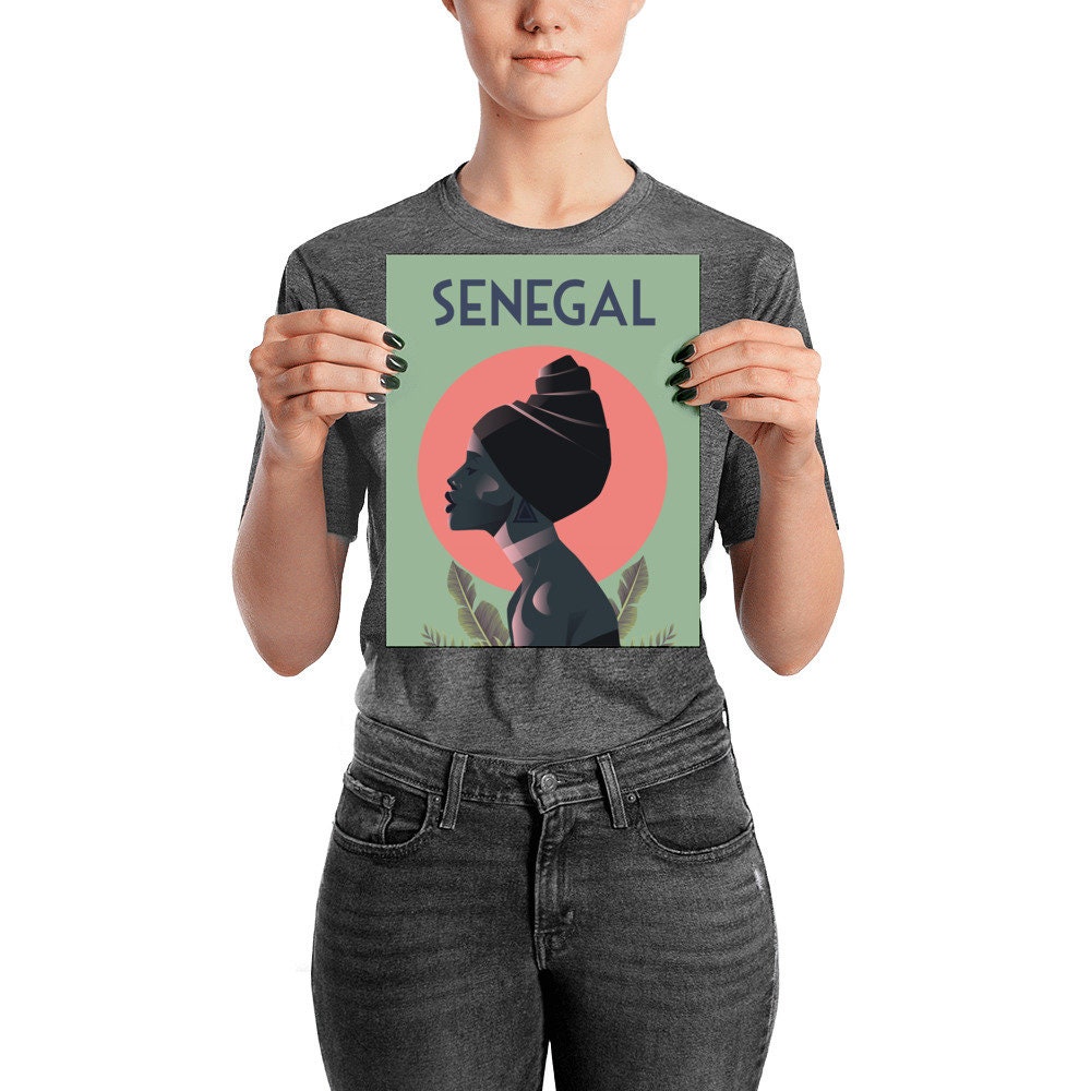 Senegal Travel Poster Africatravel Poster Sizes: inches 8x10 - Etsy