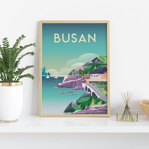 Busan South Korea Travel Poster Digital File Poster Insta Download Size ...