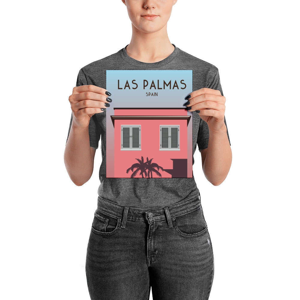 Las Palmas| Vintage Travel Poster, | Minimalistic Poster|travel Poster ...