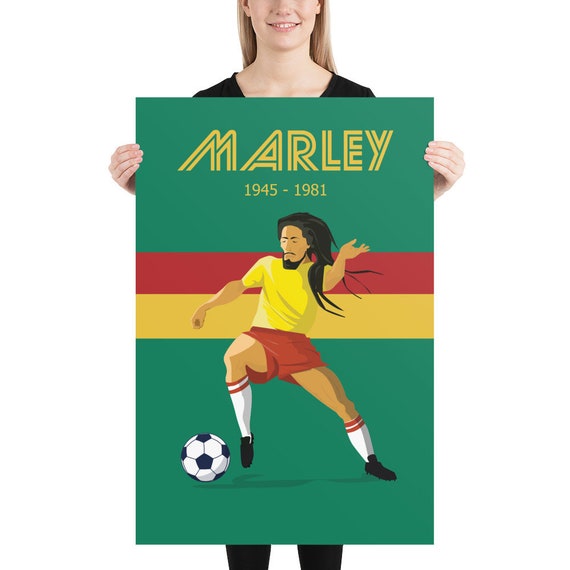 Bob Marley Soccer Poster