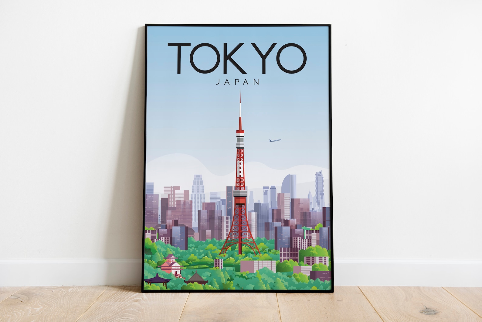 Tokyo Japan Travel Poster Digital File Insta Dowload Size - Etsy