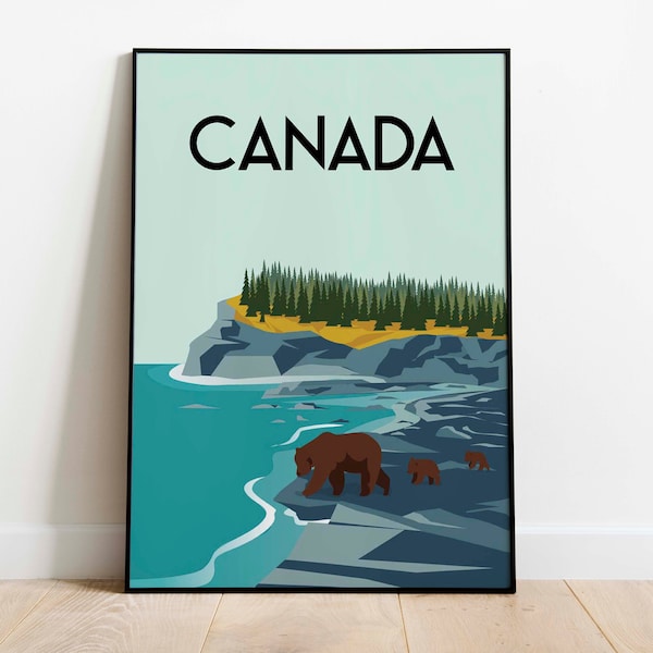 Canada Travel Poster - Etsy Canada