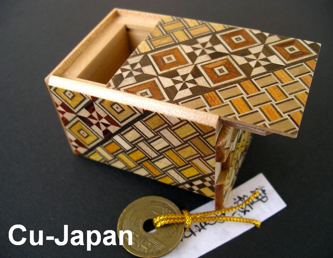 2 Sun 7 Step 6cm/2.5'' UK Stock Japanese Puzzle Box With a Good Luck ...