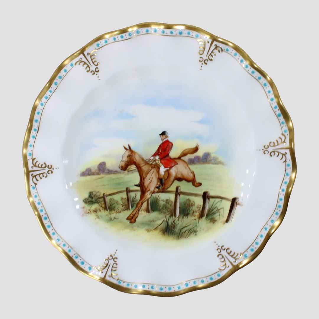 Royal Crown Derby Hunting Plate - Etsy