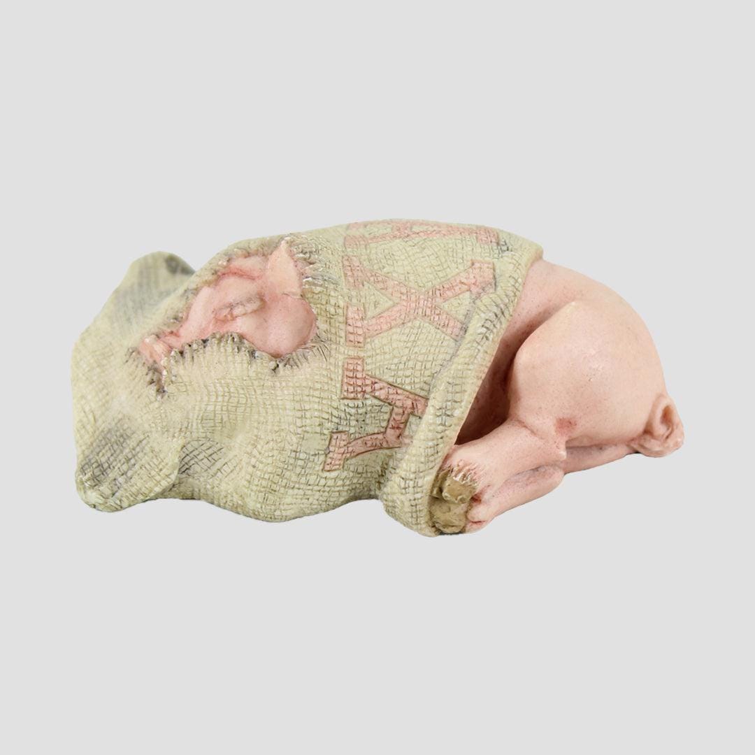 Pig in Sack Border Fine Arts - Etsy