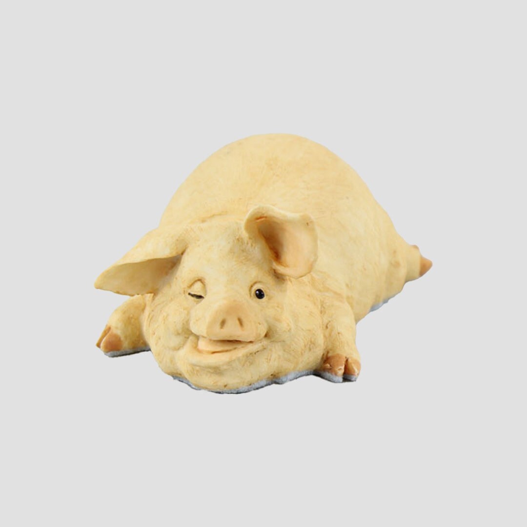 Pig Model Winking Border Fine Arts Farmyard - Etsy