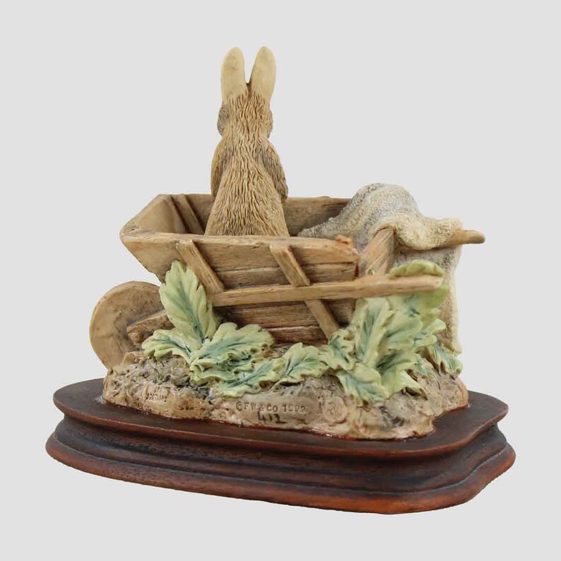 Peter Rabbit in A Wheelbarrow Border Fine Arts - Etsy