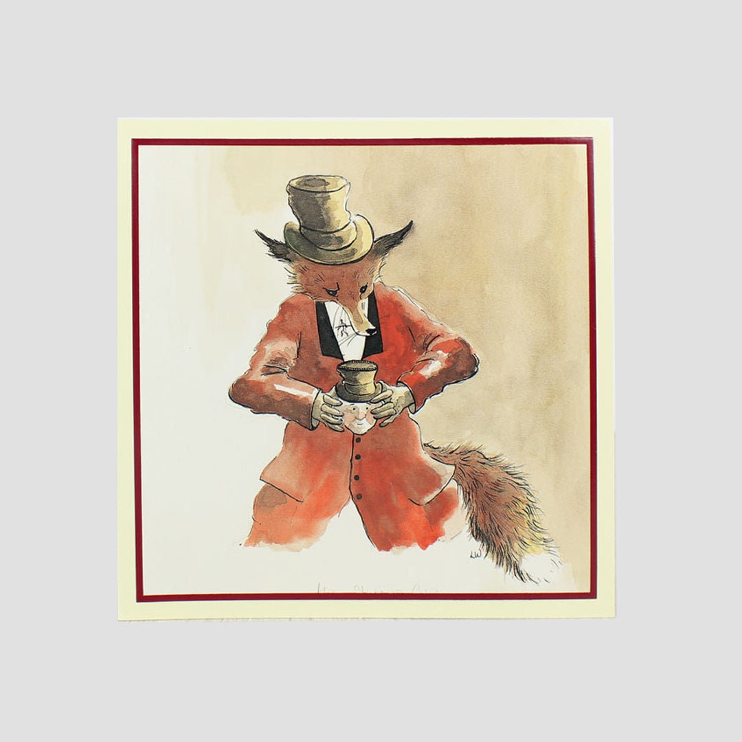 The Stirrup Cup Farcical Foxes Card - Etsy