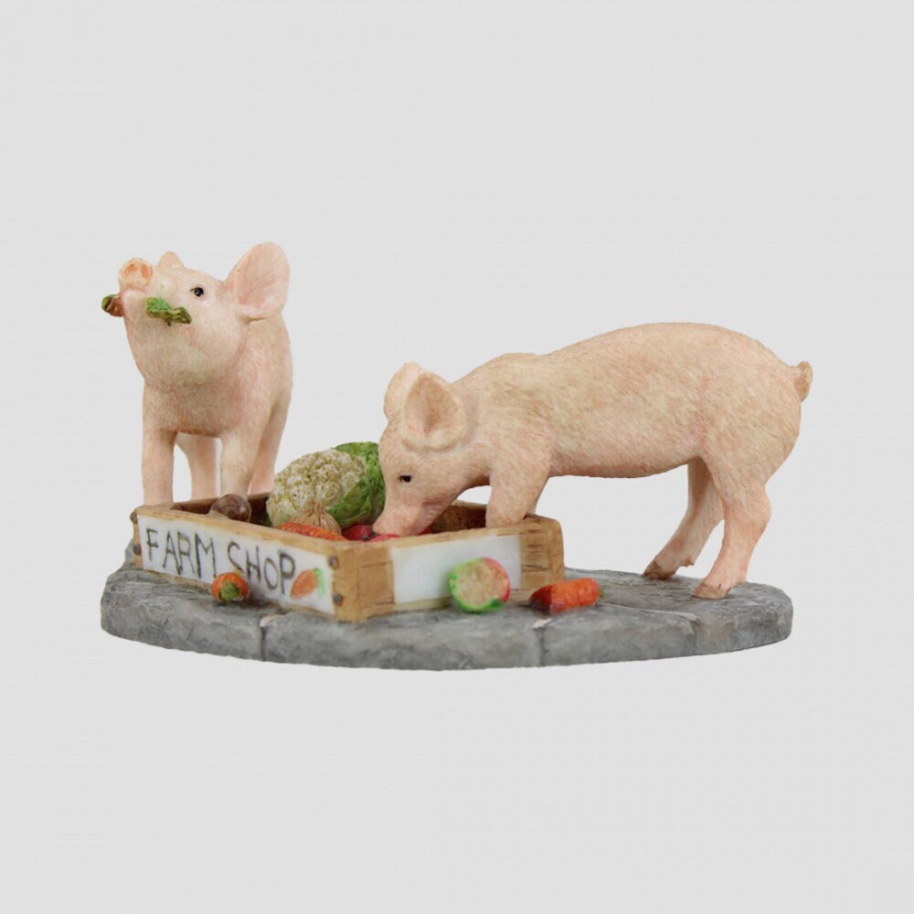 Lunch Box Border Fine Arts Pigs - Etsy