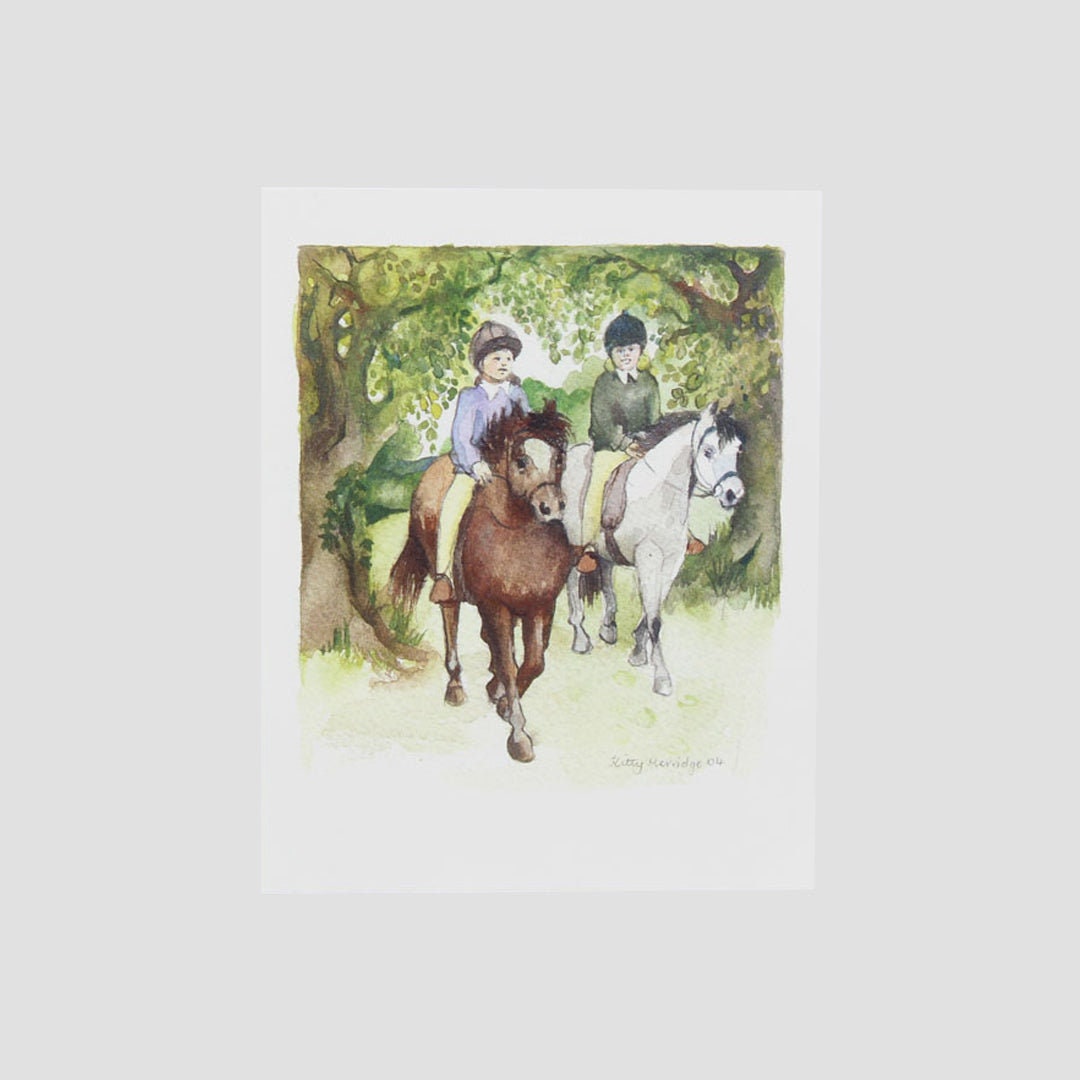 Hacking Out Horse Card - Etsy