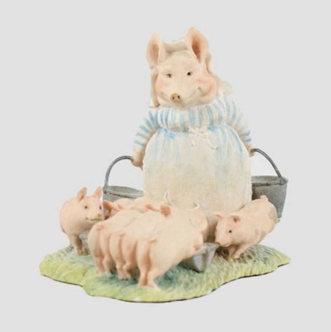 Aunt Petitoes and Piglets (style One) Border Fine Arts Character - Etsy