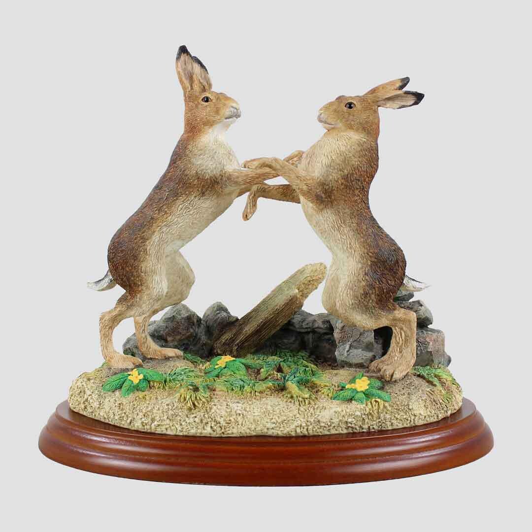 The Boxing Ring Border Fine Arts Hares - Etsy