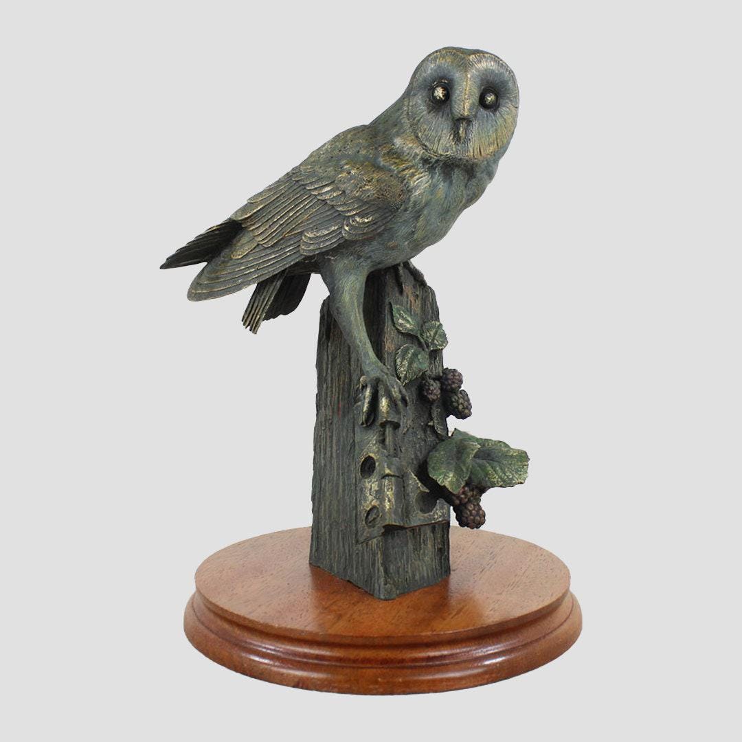 Barn Owl Border Fine Arts Birds - Etsy