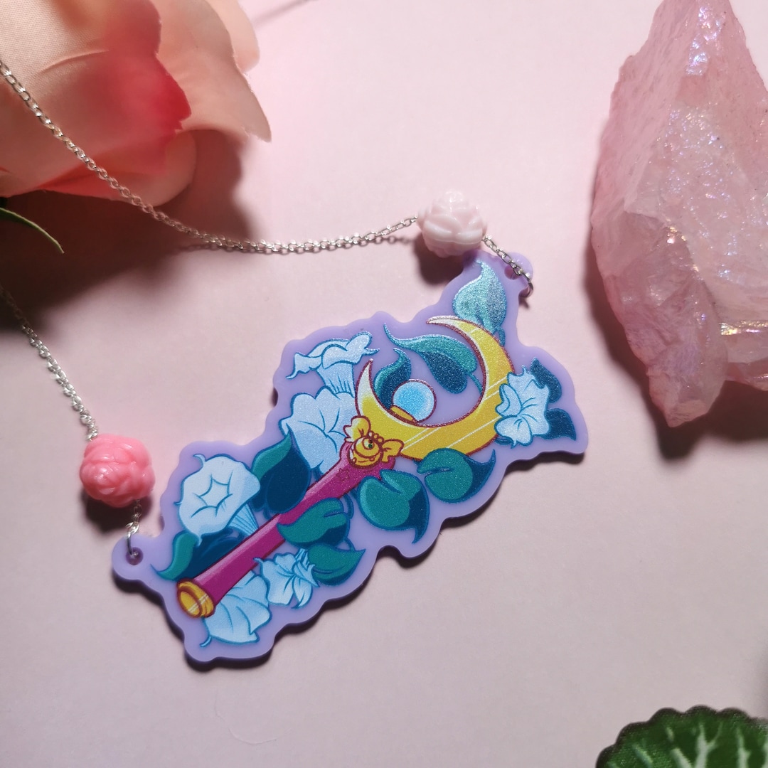 Magic Moon, Magical Girl Acrylic Necklace, Cute Anime Jewelry, Gifts ...