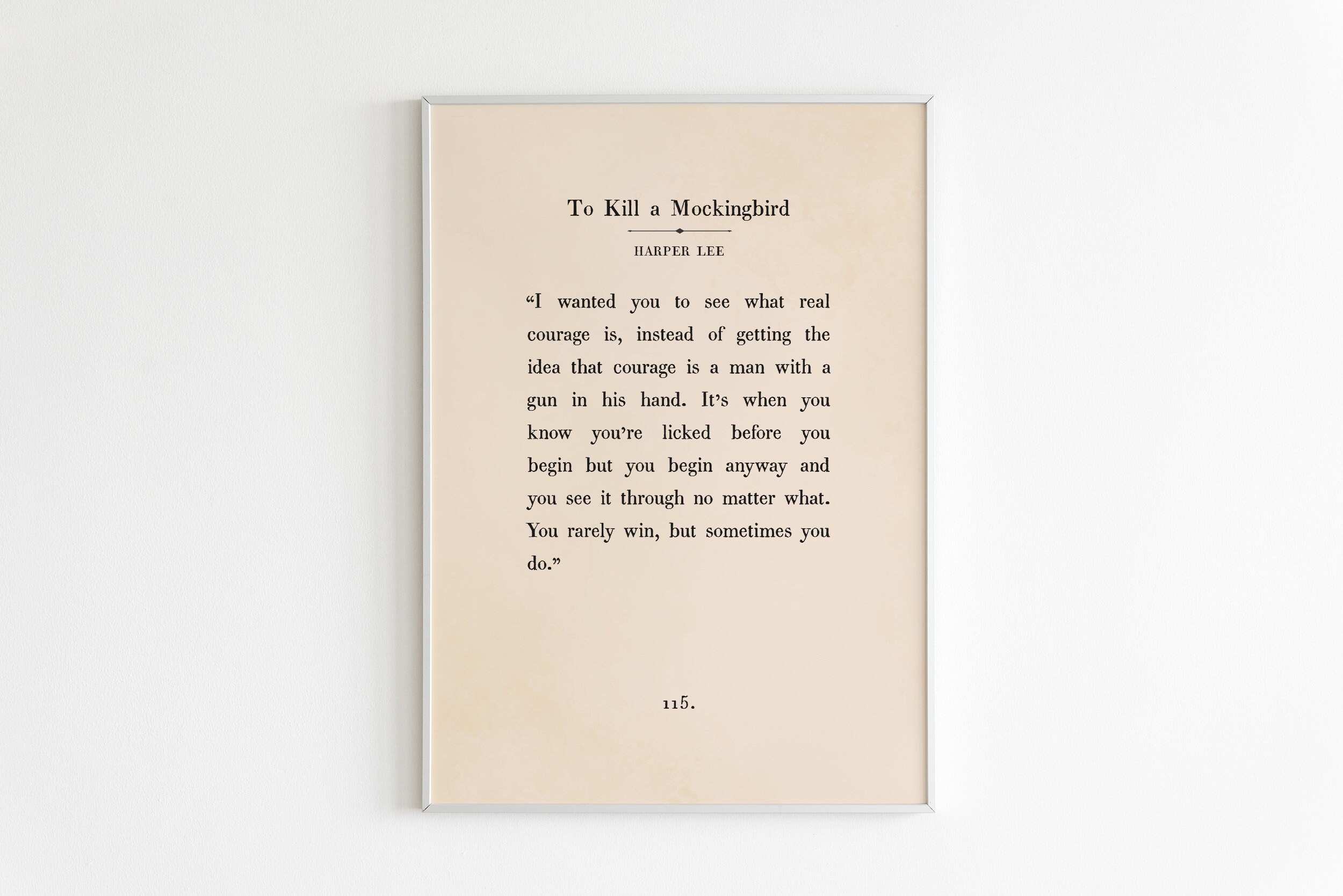 To Kill a Mockingbird Printable Wall Art, Book Quote Print, Quote Print ...