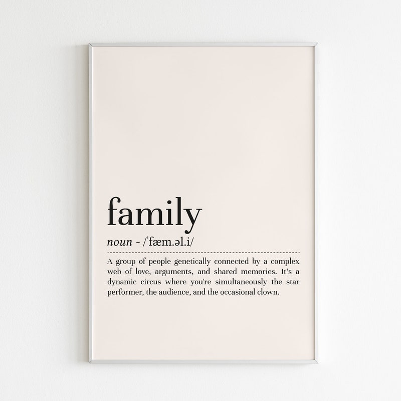 Family Definition - Etsy