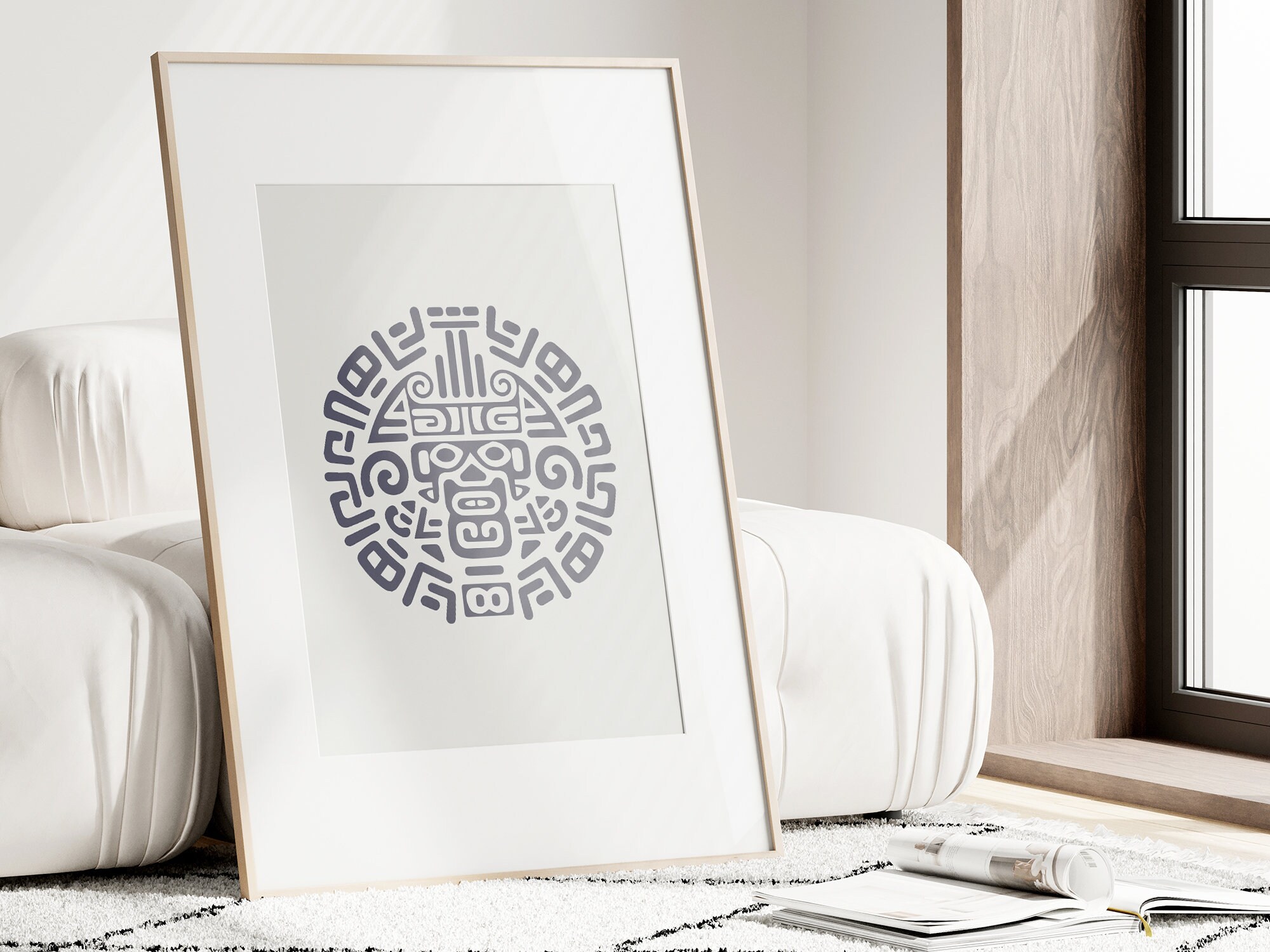 Mayan Gliphs Print Mayan Wall Art Mayan Art Print Mayan Print Mayan ...