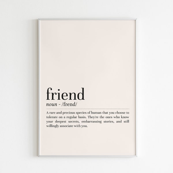 Friend Wall Art - Etsy