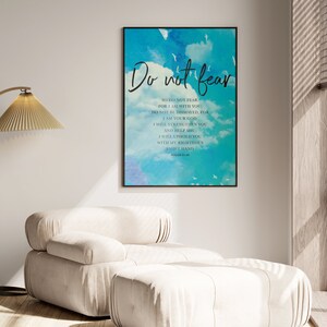 Isaiah 41:10 Do Not Fear, Printable Art, Bible Verse Wall Art ...