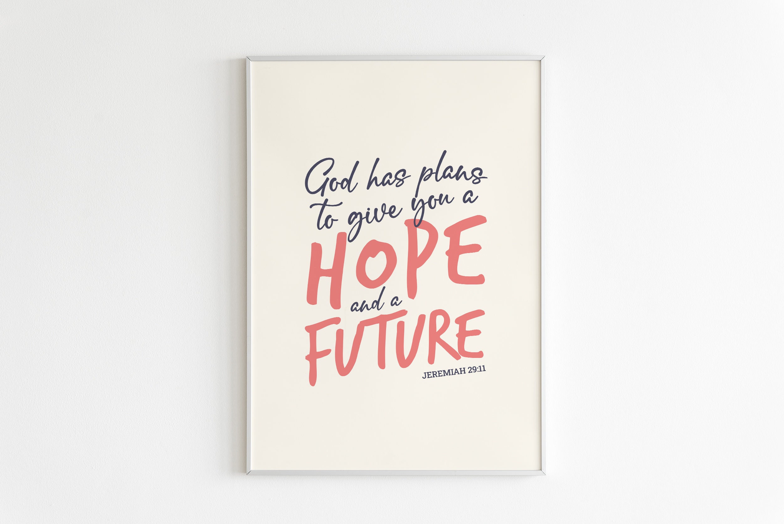 Jeremiah 29:11 God Has Plans, Printable Art, Bible Verse Print ...