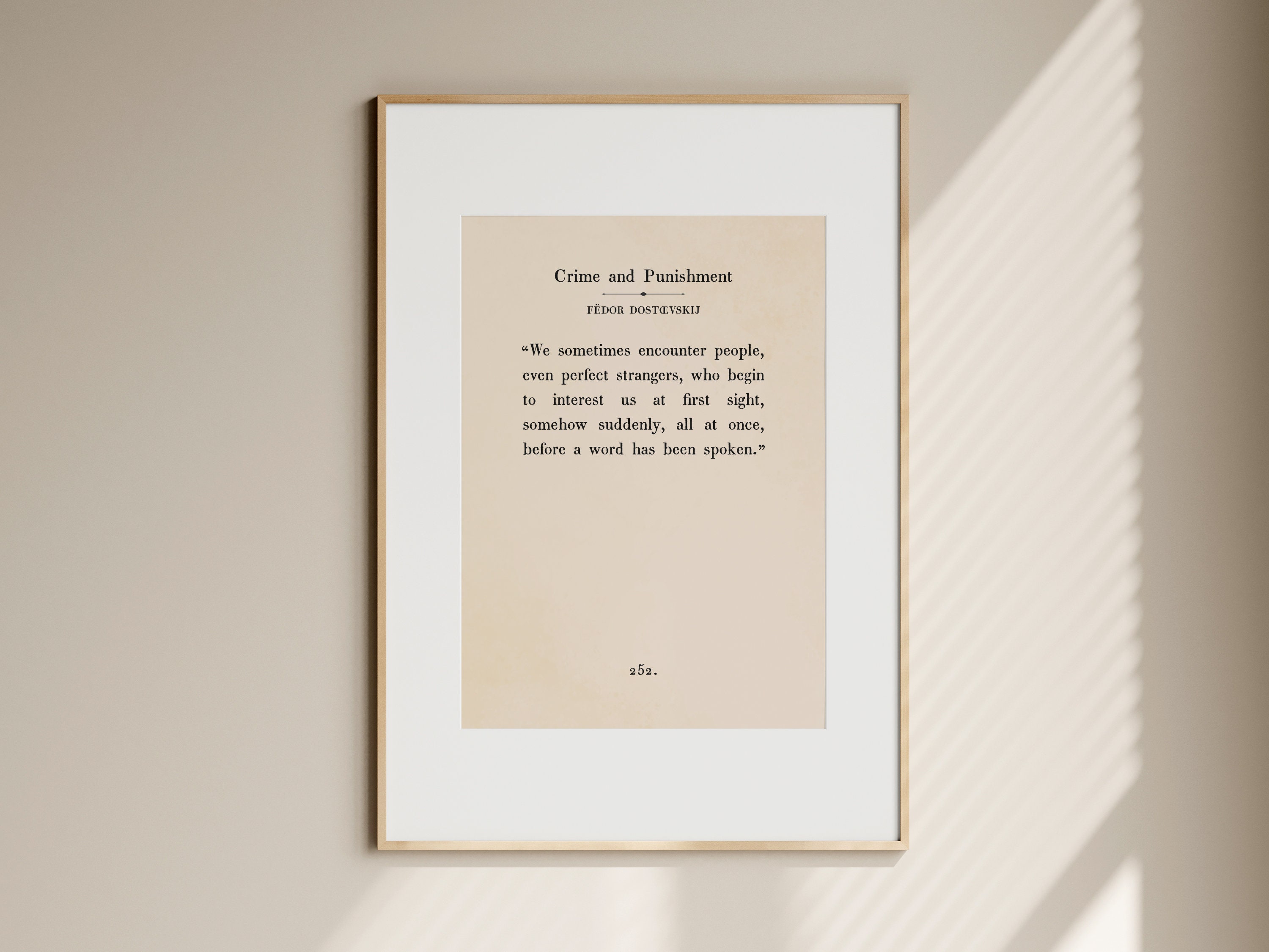 Crime and Punishment Quote Print, Crime and Punishment Printable Wall ...