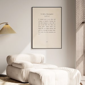 To Kill a Mockingbird Printable Wall Art, Book Quote Print, Quote Print ...