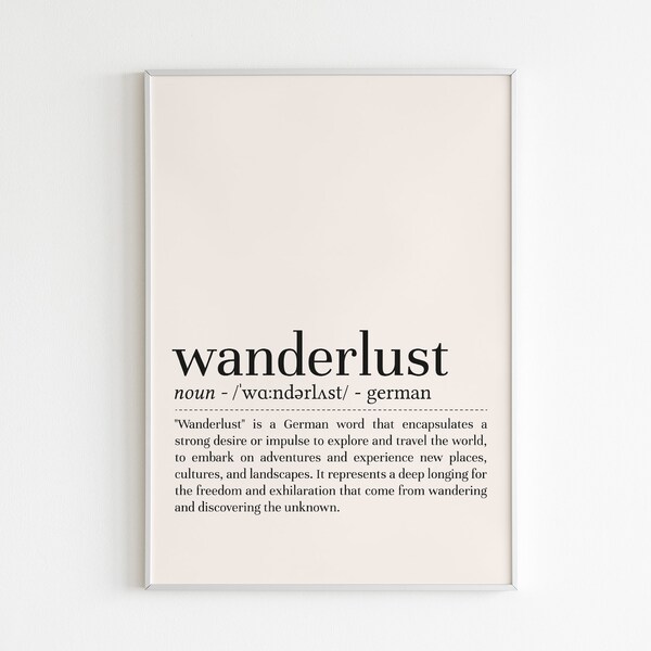 Wanderlust Print - Etsy