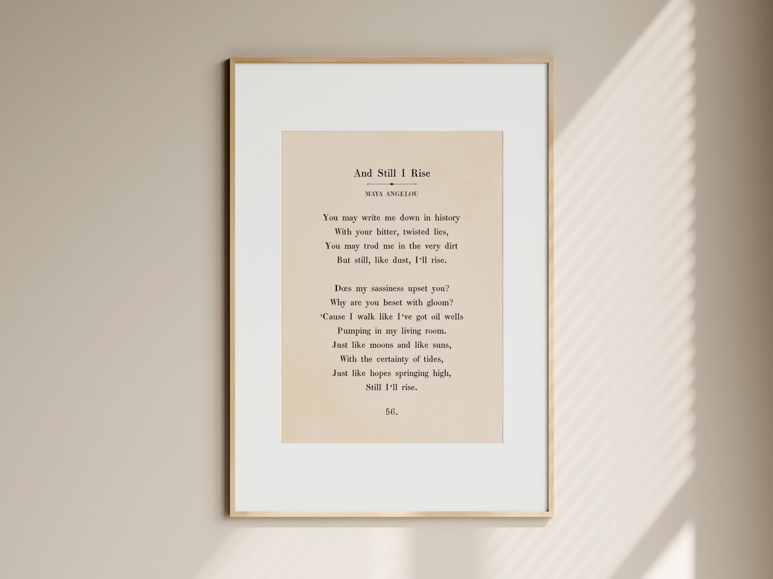 Maya Angelou 'and Still I Rise' Vintage Book Page Print (PDF) - Etsy