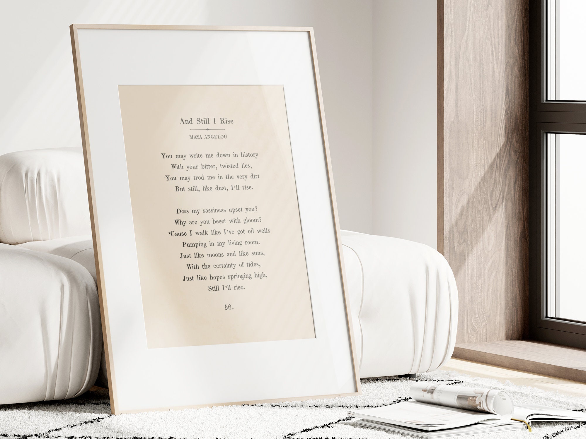 Maya Angelou 'and Still I Rise' Vintage Book Page Print (PDF) - Etsy