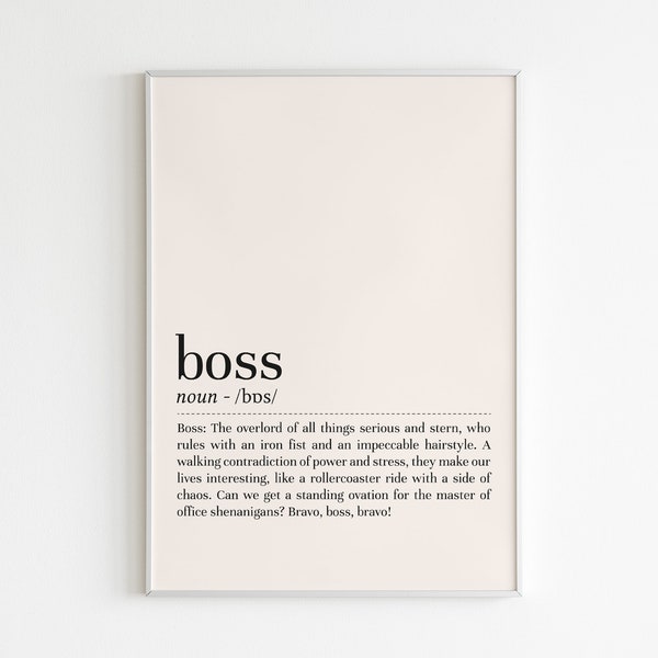 Boss Print - Etsy