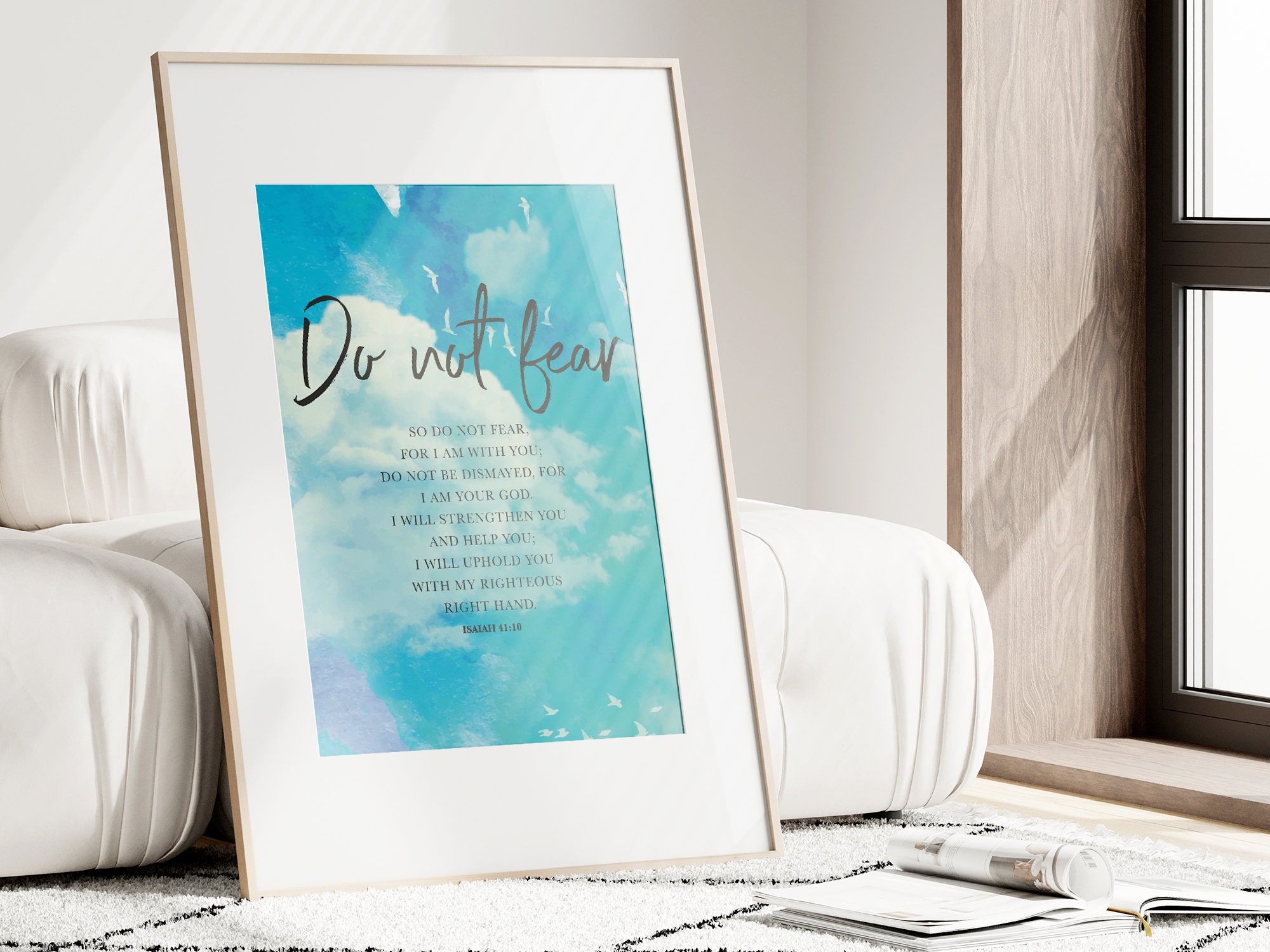 Isaiah 41:10 Do Not Fear, Printable Art, Bible Verse Wall Art ...