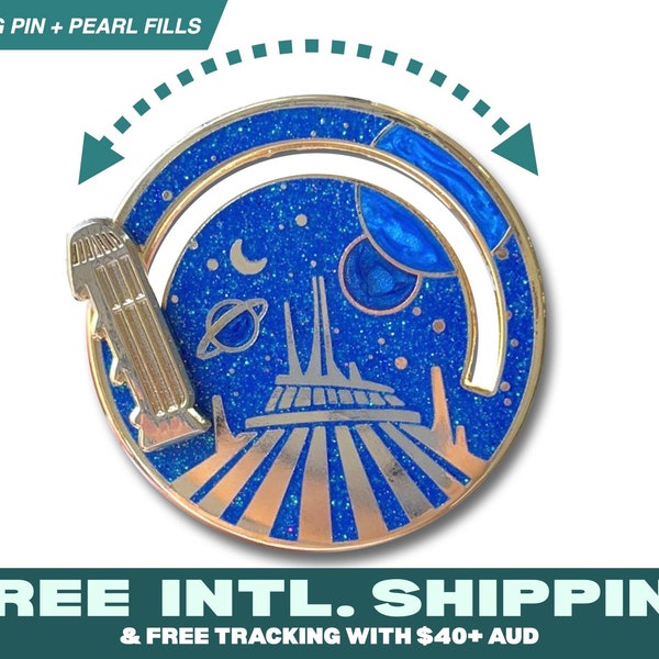 Space Enamel Pin - Etsy