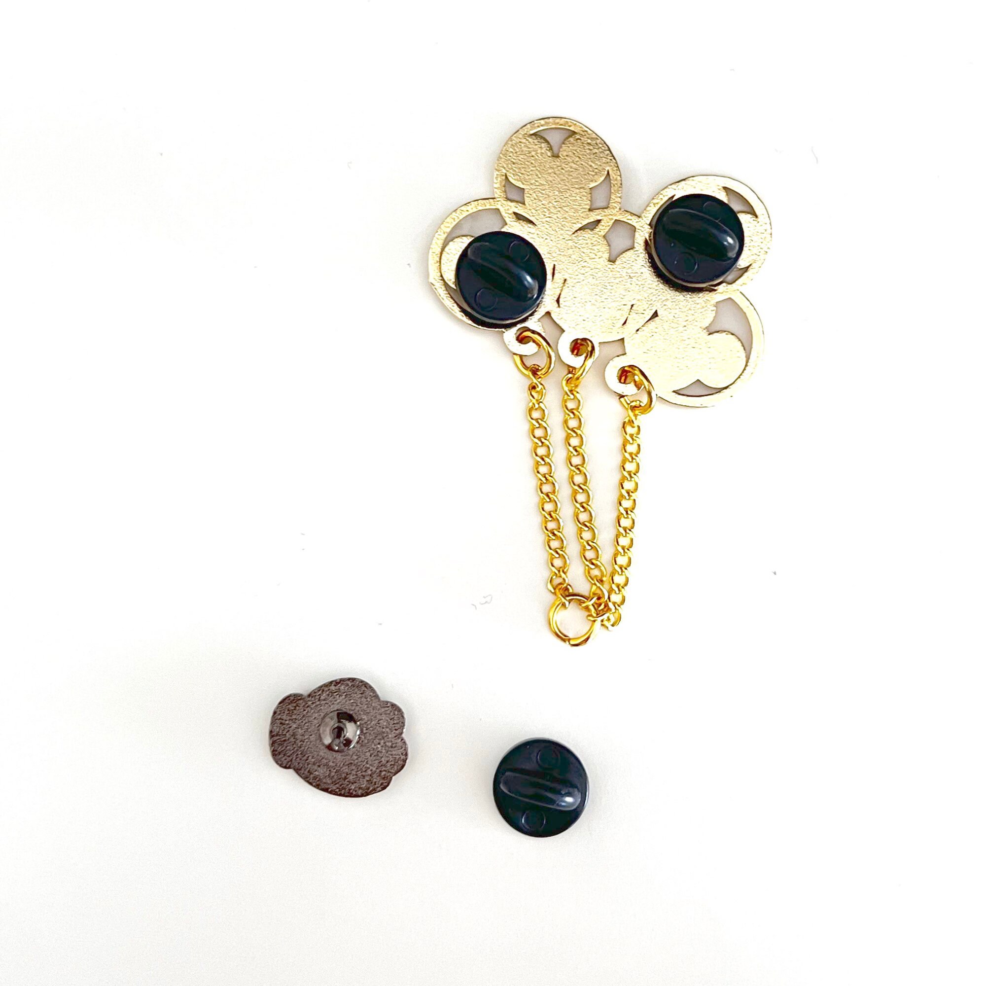 ENAMEL LAPEL PIN: Earedescent Stainglass Pin - Etsy