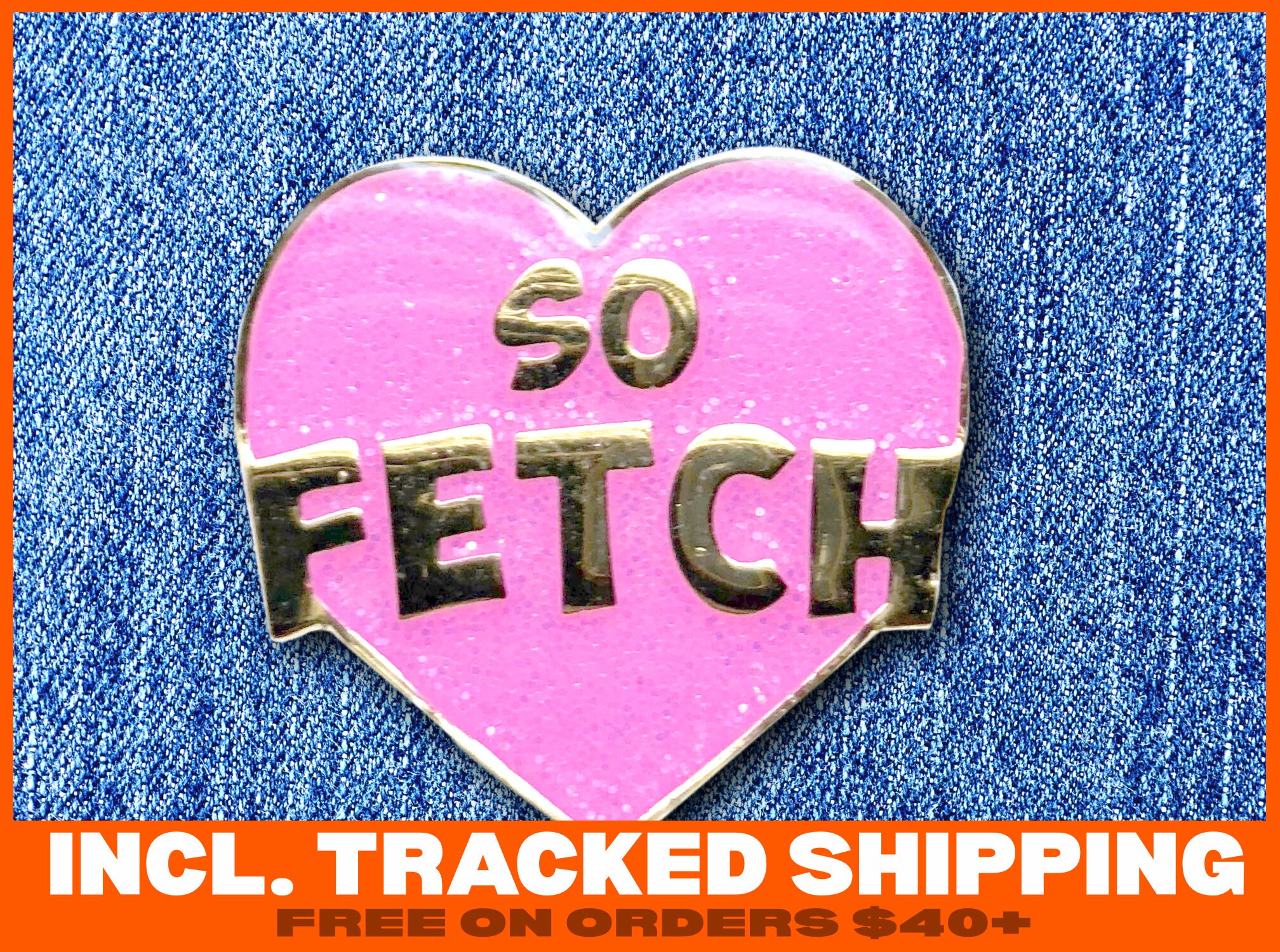 ENAMEL LAPEL PIN: So Fetch | Etsy