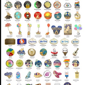 ENCHANTED ENAMEL PINS (discounted) : up House Chain Beauty Beast Rose ...