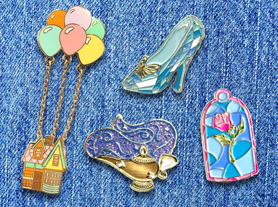 ENCHANTED ENAMEL PINS discounted : up house chain beauty | Etsy