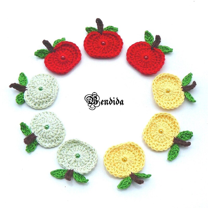 Apple Applique - Etsy