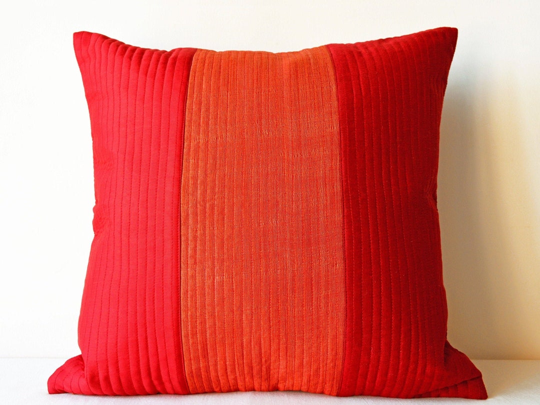 Red Pillow Cover, Throw Pillow Cover 20x20, Cushion Cover Red ...