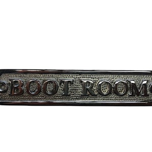 Boot Room Door Sign 17 X 3.4cm Plaque Sent With Screws, Solid Brass ...