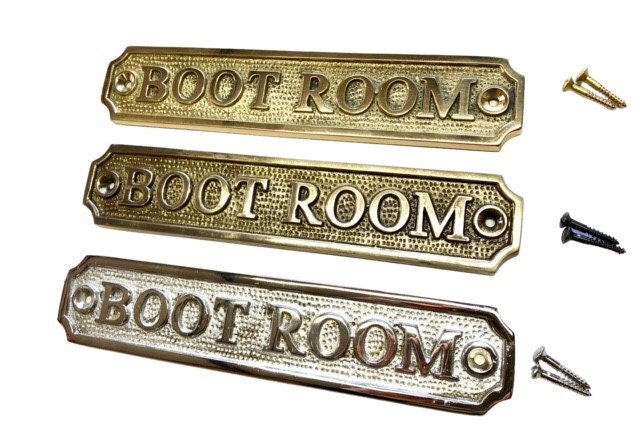 Boot Room Door Sign 17 X 3.4cm Plaque Sent With Screws Solid - Etsy UK