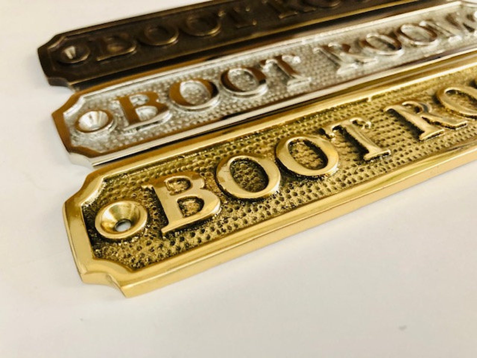 Boot room Door Sign 17 X 3.4cm plaque sent with screws solid | Etsy