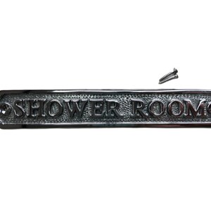 Shower Room Solid 20.5cm Brass Door Sign Available Different - Etsy