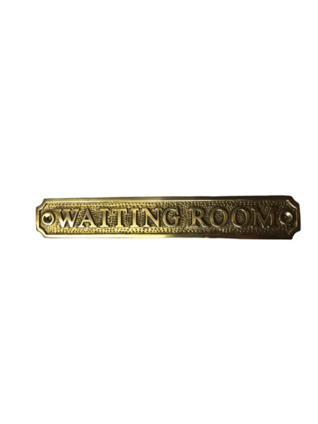 Large Waiting Room Door Sign Available in Three Finishes - Nickel ...